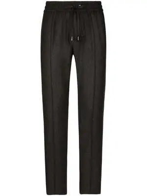 Dolce & Gabbana Straight-leg Wool Track Pants - Grey