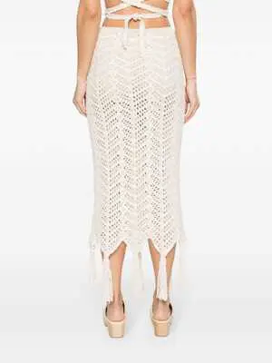 Alanui Chevron-knit Maxi Skirt