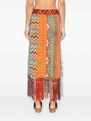 Alanui Mix-pattern Jacquard Skirt