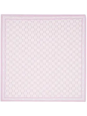 Karl Lagerfeld K/monogram Pleated Scarf - Pink