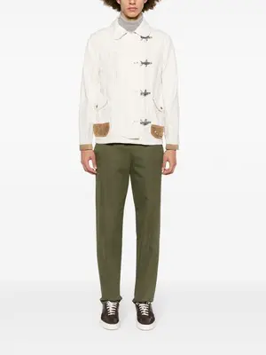 FAY 4 Gancini Cotton Jacket - Neutrals