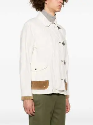 FAY 4 Gancini Cotton Jacket - Neutrals