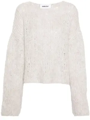 AMBUSH Brushed-effect Jumper - White