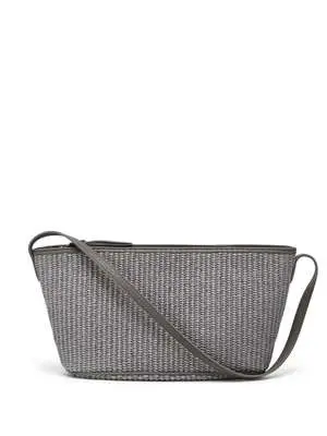 Brunello Cucinelli Monili Detail Woven Shoulder Bag