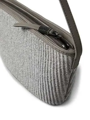 Brunello Cucinelli Monili Detail Woven Shoulder Bag