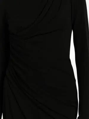 Elie Saab Long-sleeve Draped Gown