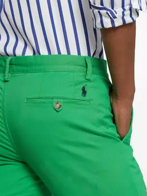Polo Ralph Lauren Slim-cut Cotton Twill Trousers - Green