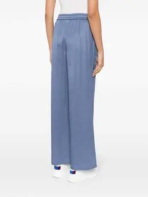 Lorena Antoniazzi Satin Wide-leg Trousers - Blue