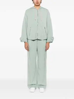 Lorena Antoniazzi Stretch-virgin Wool Hooded Jacket - Green