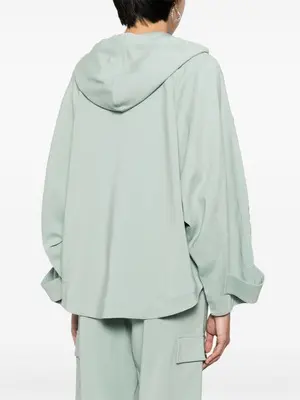 Lorena Antoniazzi Stretch-virgin Wool Hooded Jacket - Green
