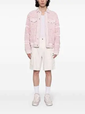 Palm Angels Lyocell-cotton Blend Cargo Shorts - Neutrals