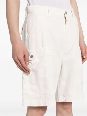 Palm Angels Lyocell-cotton Blend Cargo Shorts - Neutrals
