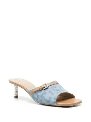 Gcds 60mm Monogram Leather Sandals