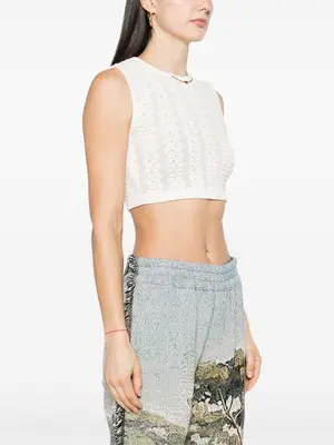 Palm Angels Chain-embellished Knitted Vest