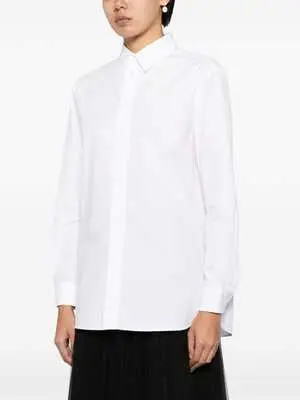 Red Valentino Tie-back Cotton Shirt