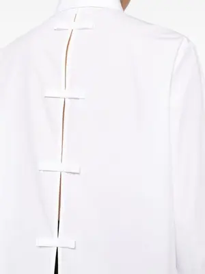 Red Valentino Tie-back Cotton Shirt