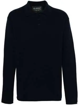 Alanui Ribbed Knit Polo Top