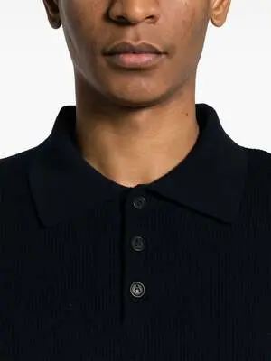 Alanui Ribbed Knit Polo Top