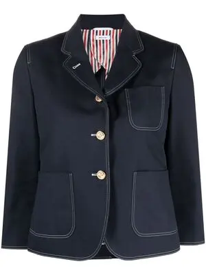 Thom Browne Logo Jackets For Women