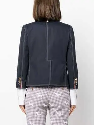 Thom Browne Sack-patch Cropped Jacket