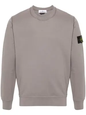 Stone Island Cotton Compass Sweatshirt - Grey
