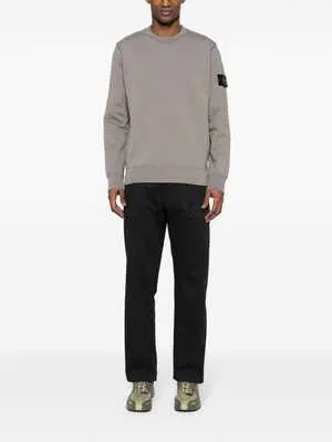 Stone Island Cotton Compass Sweatshirt - Grey