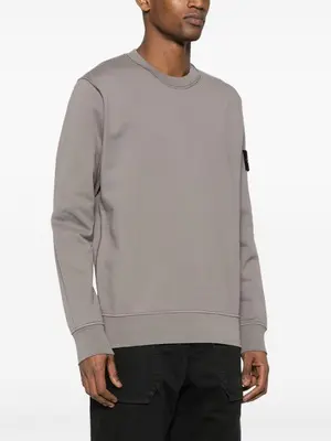 Stone Island Cotton Compass Sweatshirt - Grey