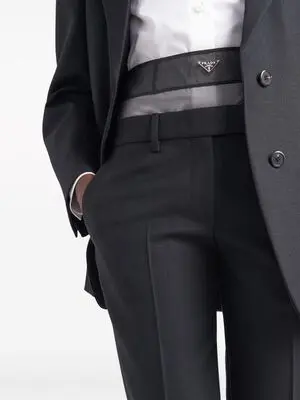 Prada Layered Tailored Trousers