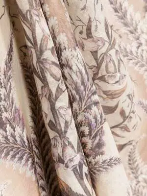 Etro Floral-print Frayed Scarf