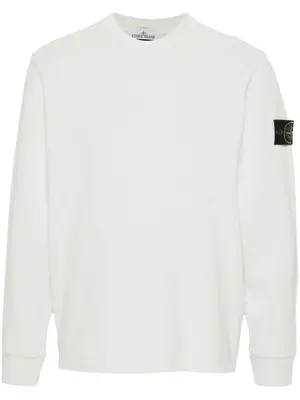 Stone Island Compass-badge Jumper White