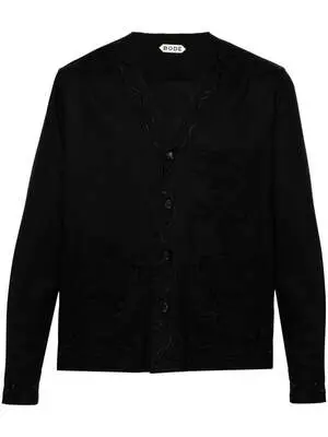 BODE Dumas Floral-embroidered Twill Overshirt