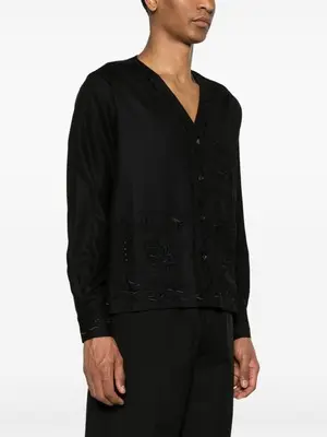 BODE Dumas Floral-embroidered Twill Overshirt