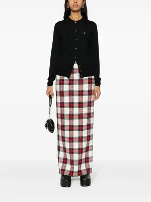 VIVIENNE WESTWOOD Orb-embroidered Cardigan - Black