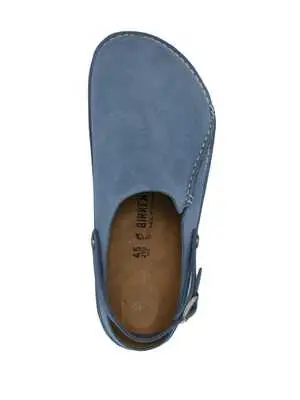 BIRKENSTOCK Suede Clogs - Blue