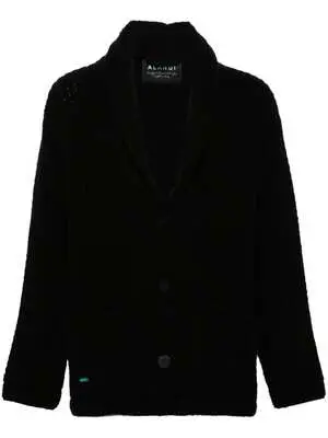 Alanui Ribbed Knit Cardigan - Black