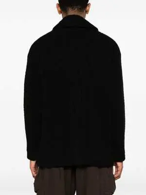 Alanui Ribbed Knit Cardigan - Black