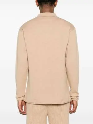 Alanui Ribbed Polo Top - Neutrals