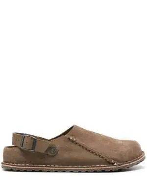 BIRKENSTOCK Lutry Suede Clogs - Neutrals