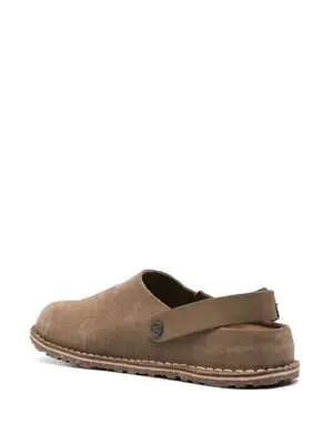 BIRKENSTOCK Lutry Suede Clogs - Neutrals