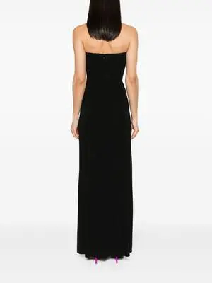 Christopher Esber Arced Palm Strapless Gown - Black