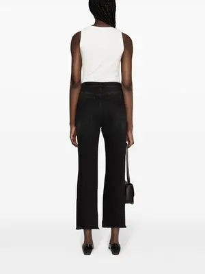 TOTEME High-rise Straight-leg Jeans - Black