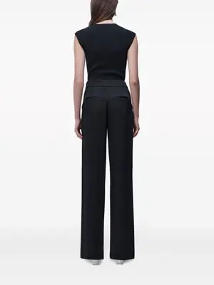 Simkhai Kyra High-waisted Crepe Trousers - Black