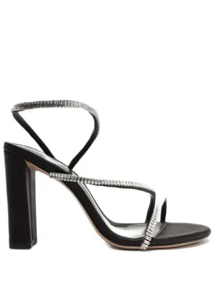 ALEXANDRE BIRMAN Polly Zircone 85 Leather Sandals