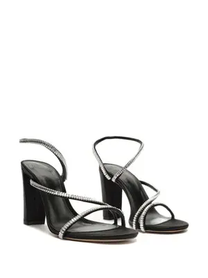 ALEXANDRE BIRMAN Polly Zircone 85 Leather Sandals
