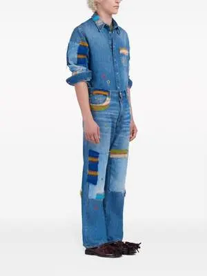 Marni Embroidered Denim Shirt
