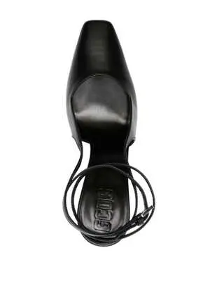 Gcds 120mm Slingback Leather Pumps - Black