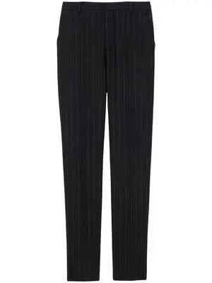 Saint Laurent Pinstripe Wool-felt Trousers