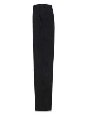 Saint Laurent Pinstripe Wool-felt Trousers