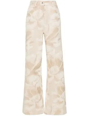 MSGM High-waist Straight-leg Jeans
