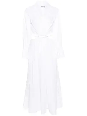 SIMKHAI Alex Cut-out Shirt Dress
